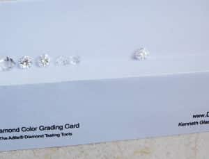 Diamond Color Grading Cards | Natural Rough Diamond Sales